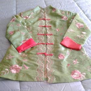Jackets & Coats | Chinese Embroidered Silk Lined Womens Jacket | Poshmark